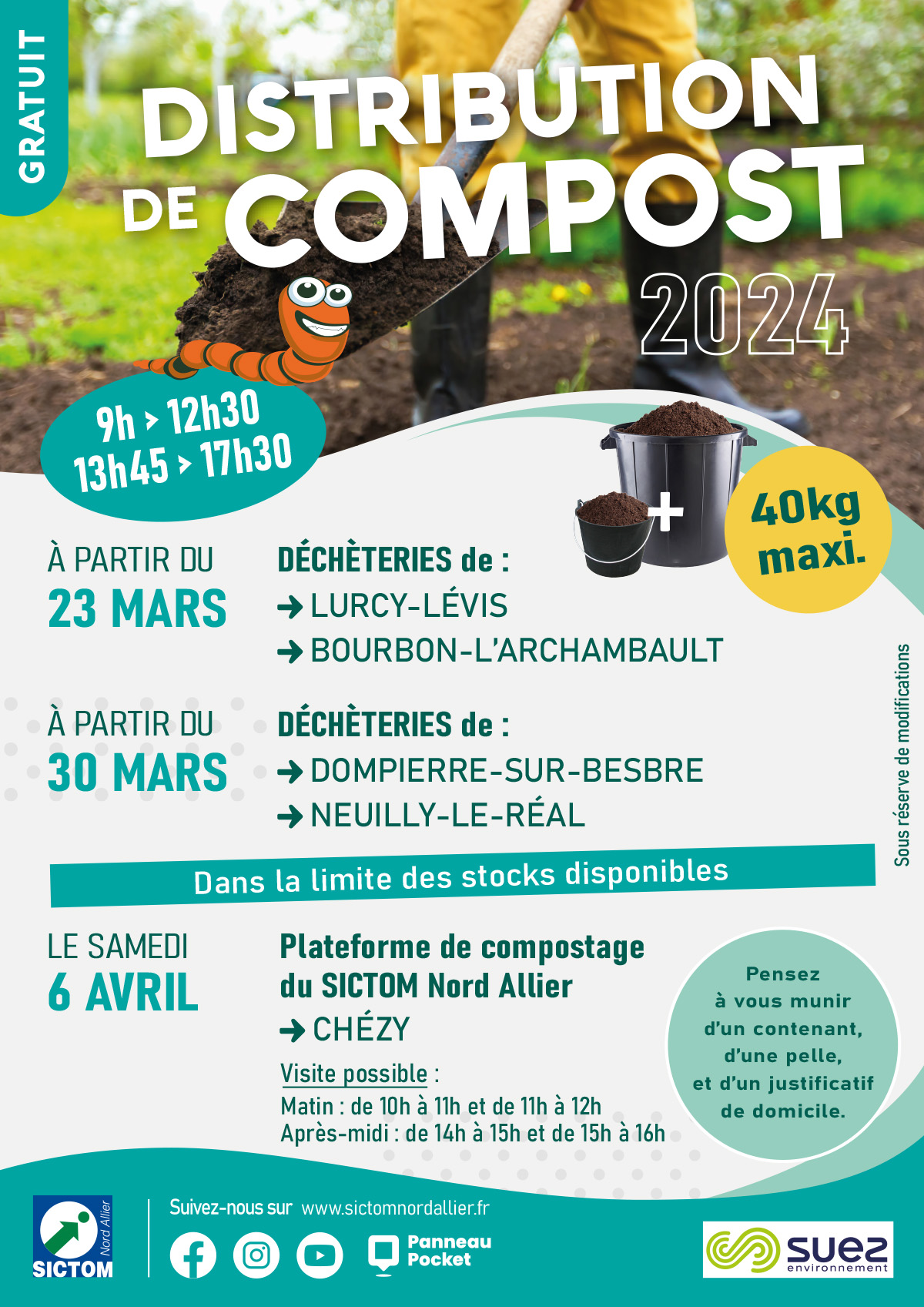 Distribution de compost